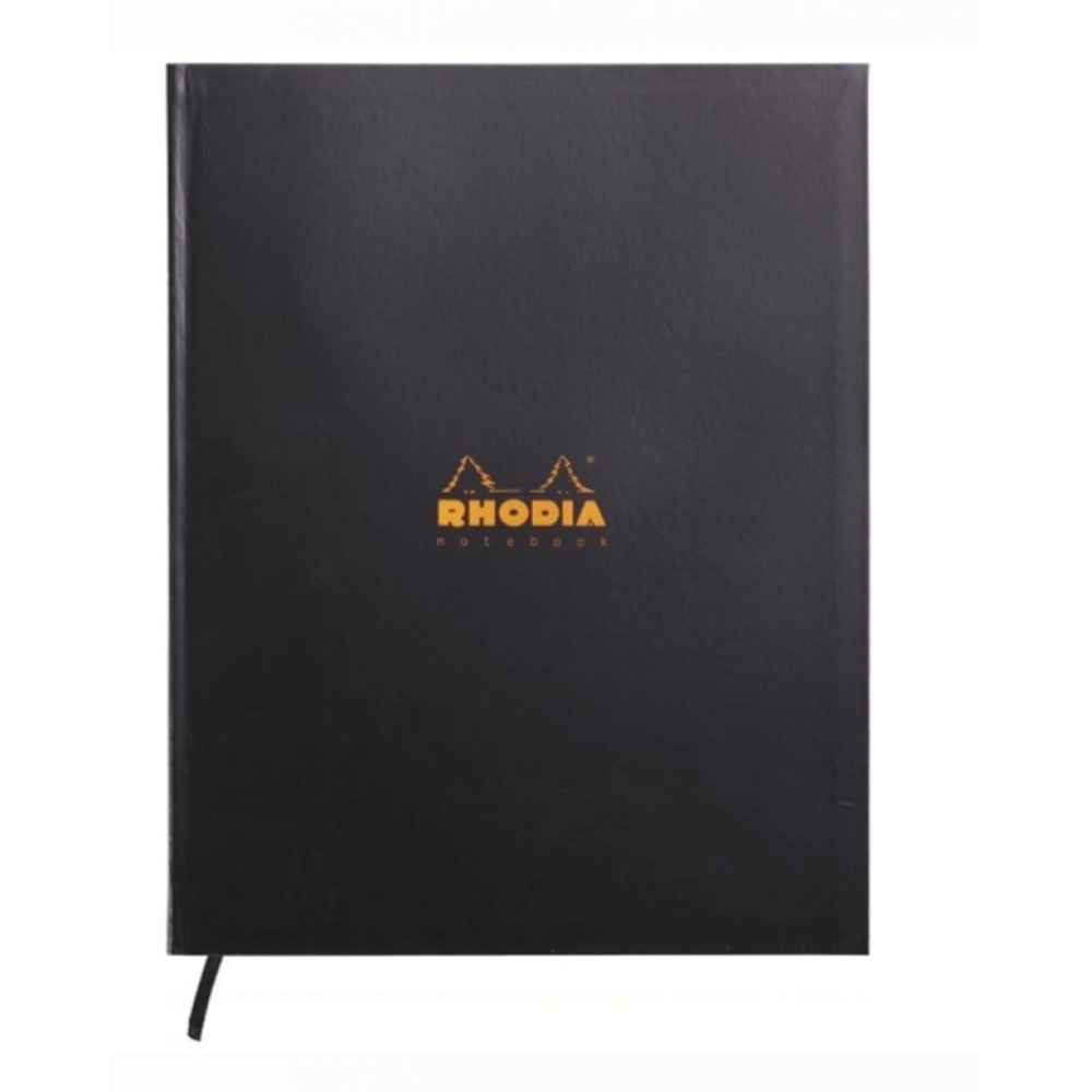 Caderno Rhodia Note Book A4 Capa Preta 190402C - Pautado - Ravil Canetas
